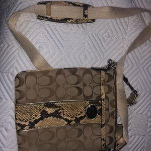Coach | Bags | Authentic Coach Snake Skin Crossbody Bag | Poshmark